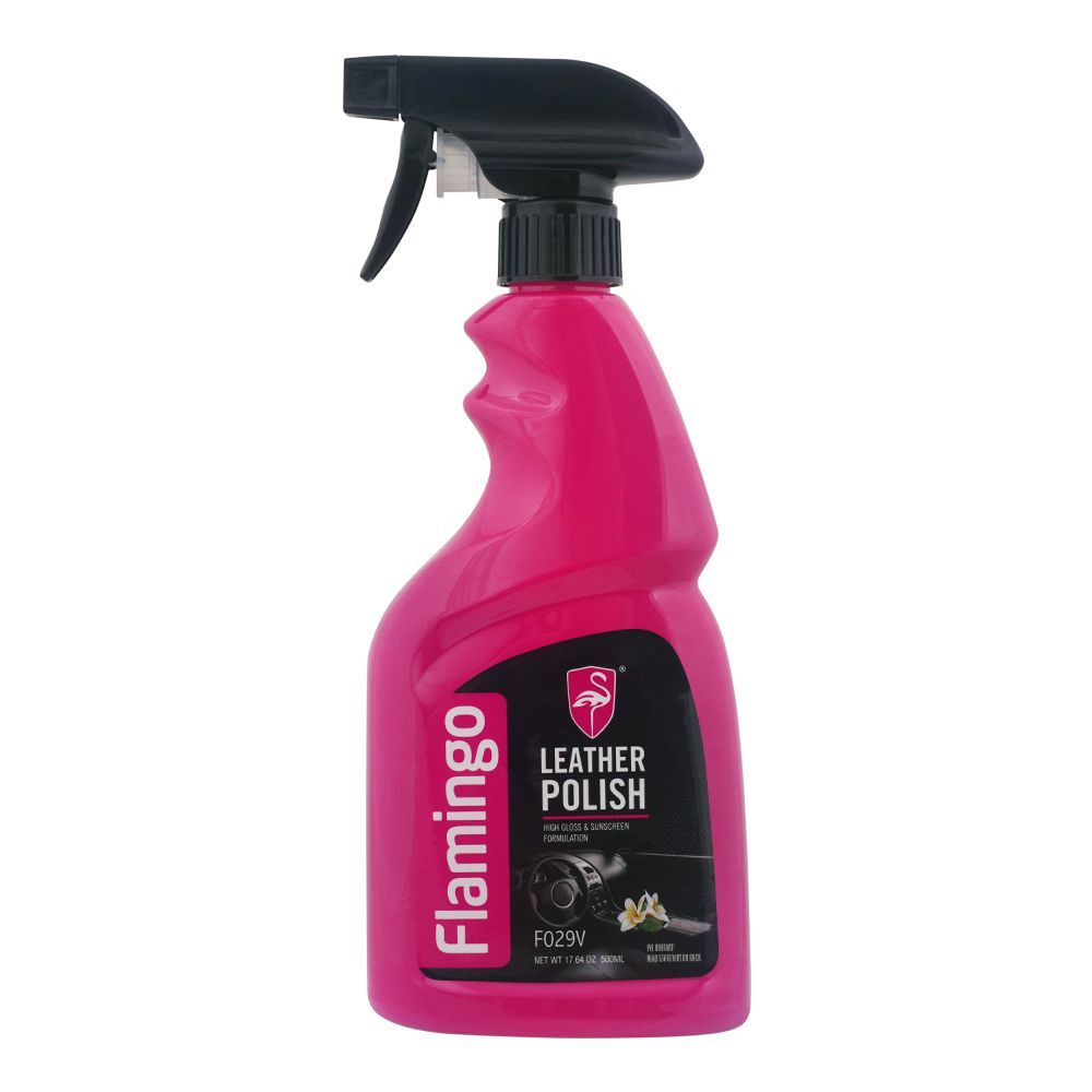 Flamingo Leather Polish Spray – Car Genie