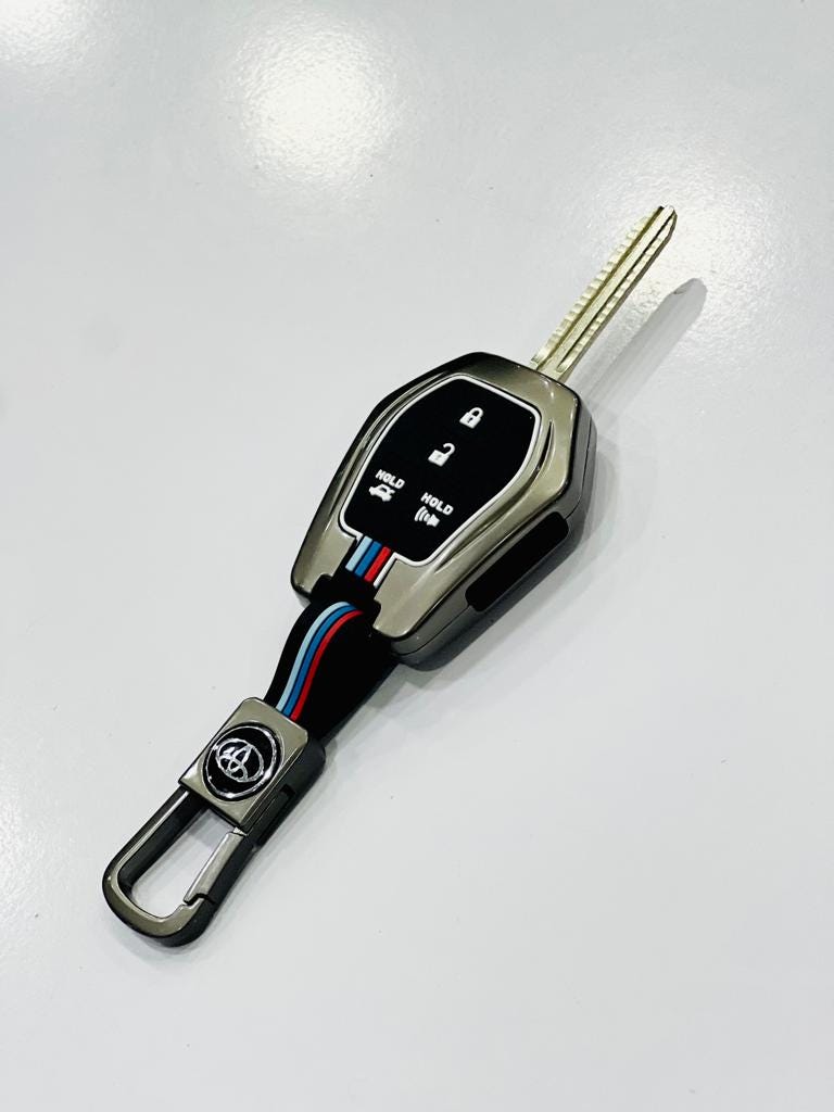 Tri-color Metal Key Casing For Corolla Model – Car Genie